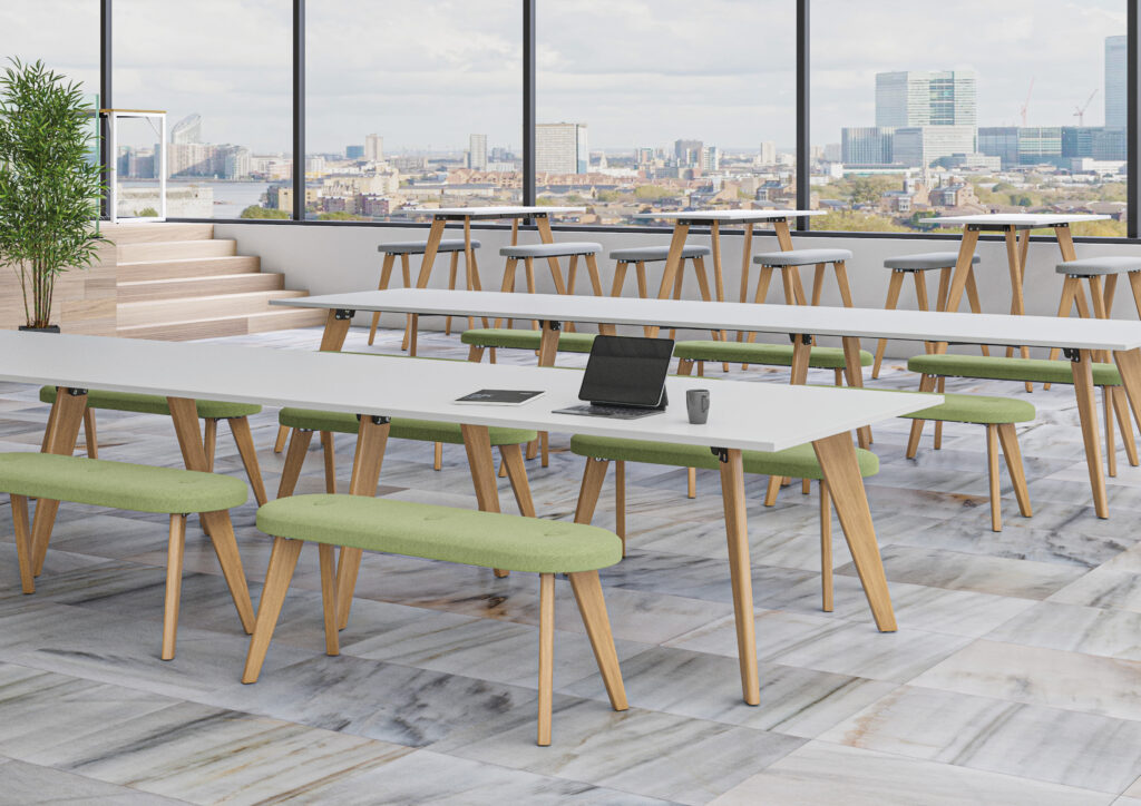Evo Meeting Tables with Wooden Legs - Floyds Office Furniture ...