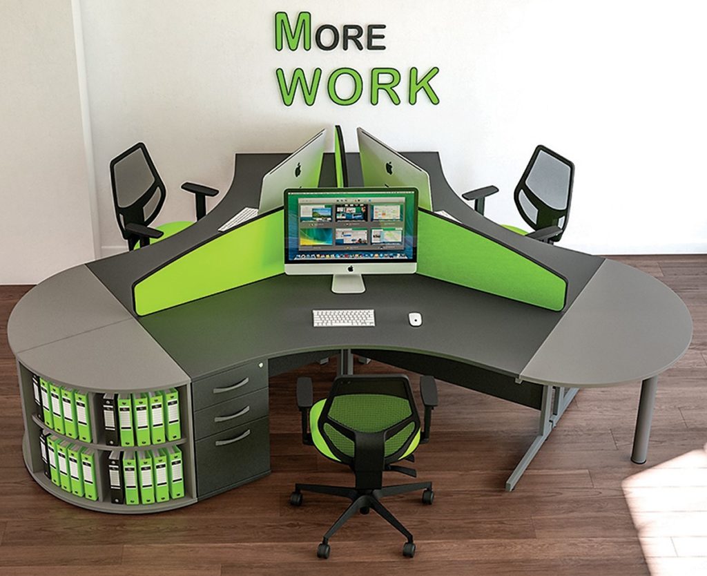 Poise 120 Degree Desk - Floyds Office Furniture, Hampshire, UK.