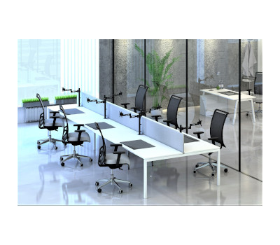 Delta Bench Desks Goal Post Legs - Floyds Office Furniture, Hampshire, UK.