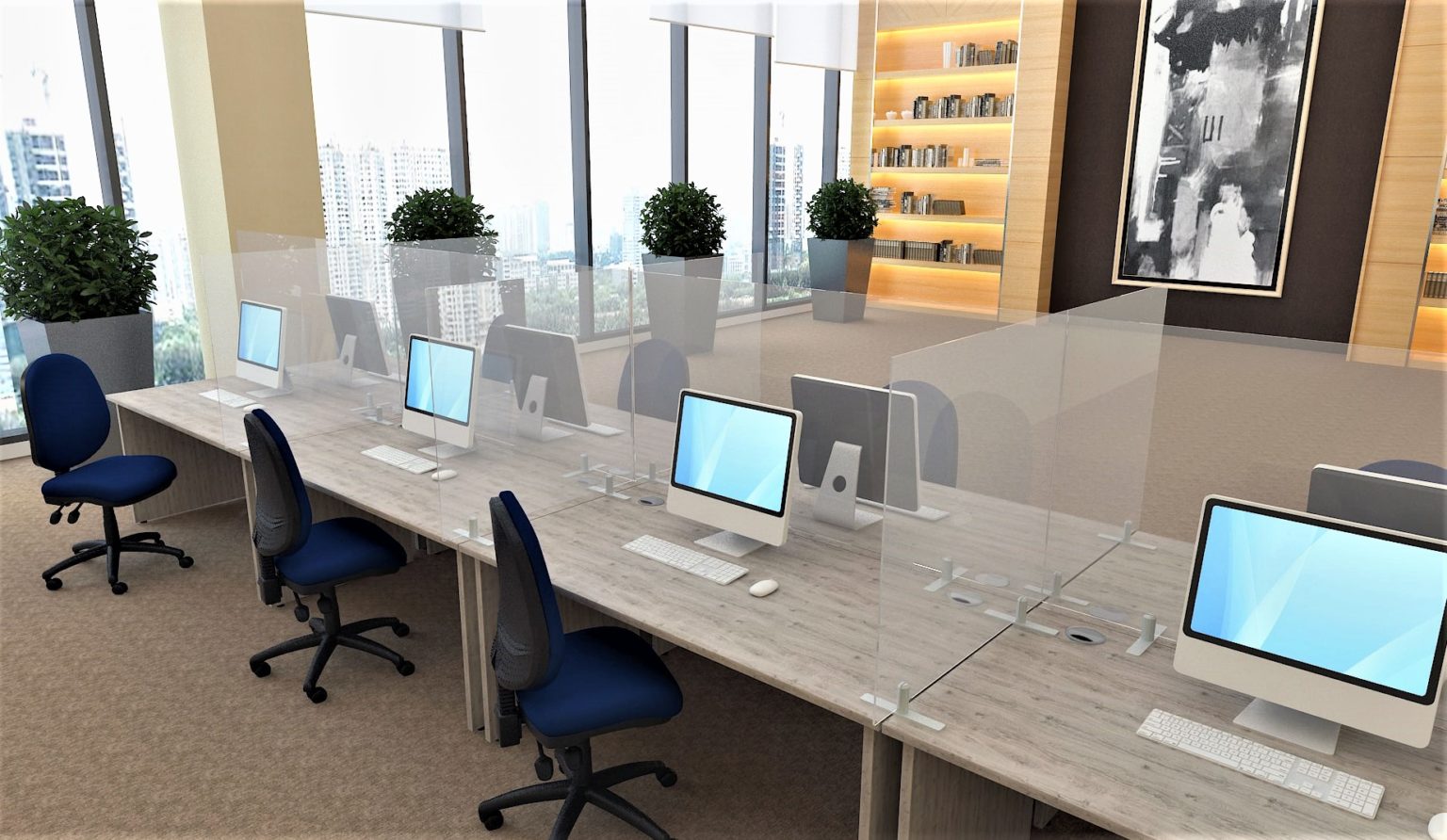 Protect Plus Acrylic Desktop Screens | Safety and Clear Visibility