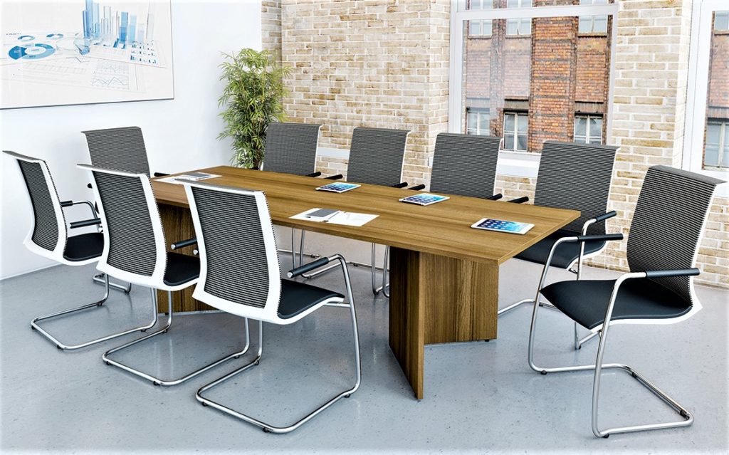 Meeting Tables with Arrow Base - Floyds Office Furniture, Hampshire, UK.