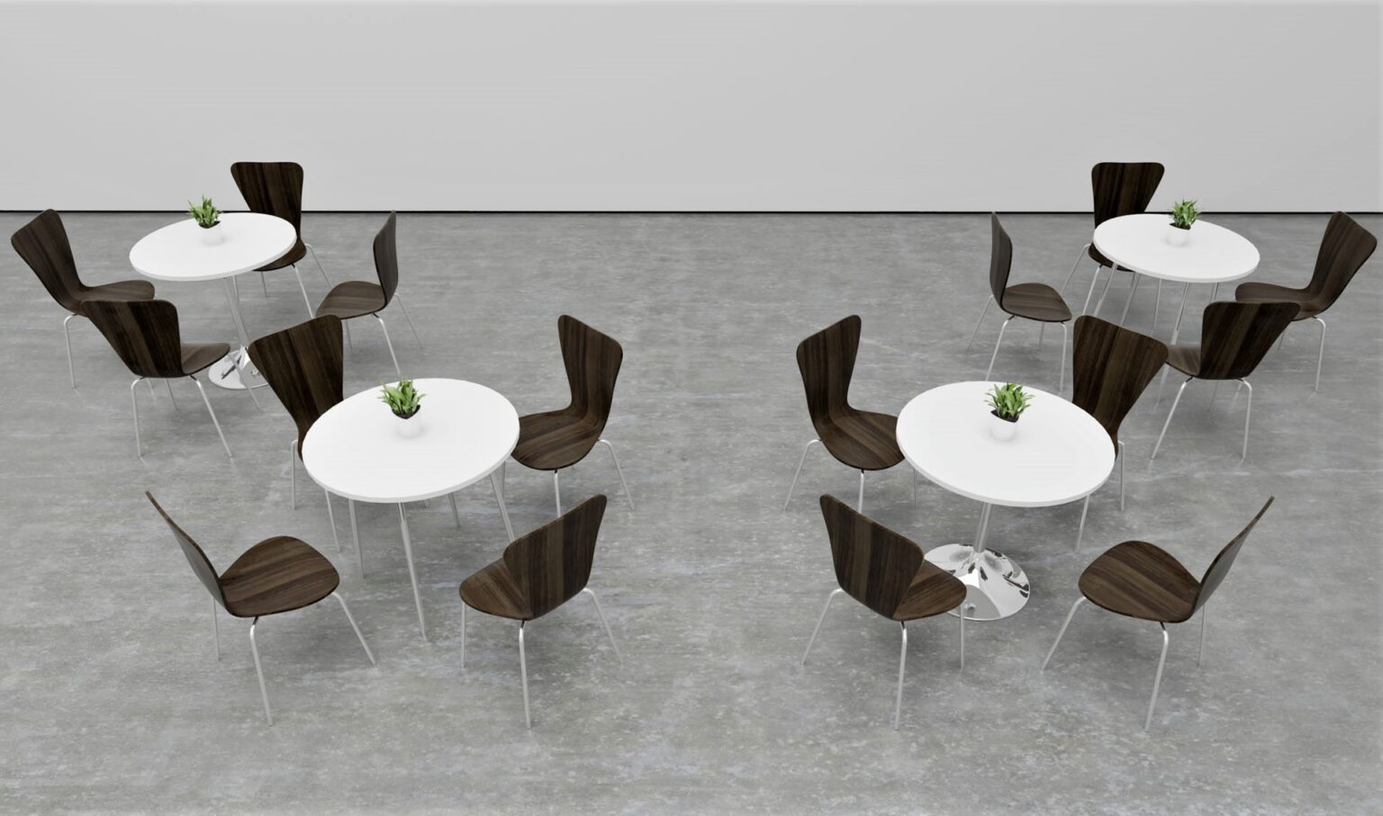 Ellipse 800 Trumpet Base Table - Floyds Office Furniture, Hampshire, UK.