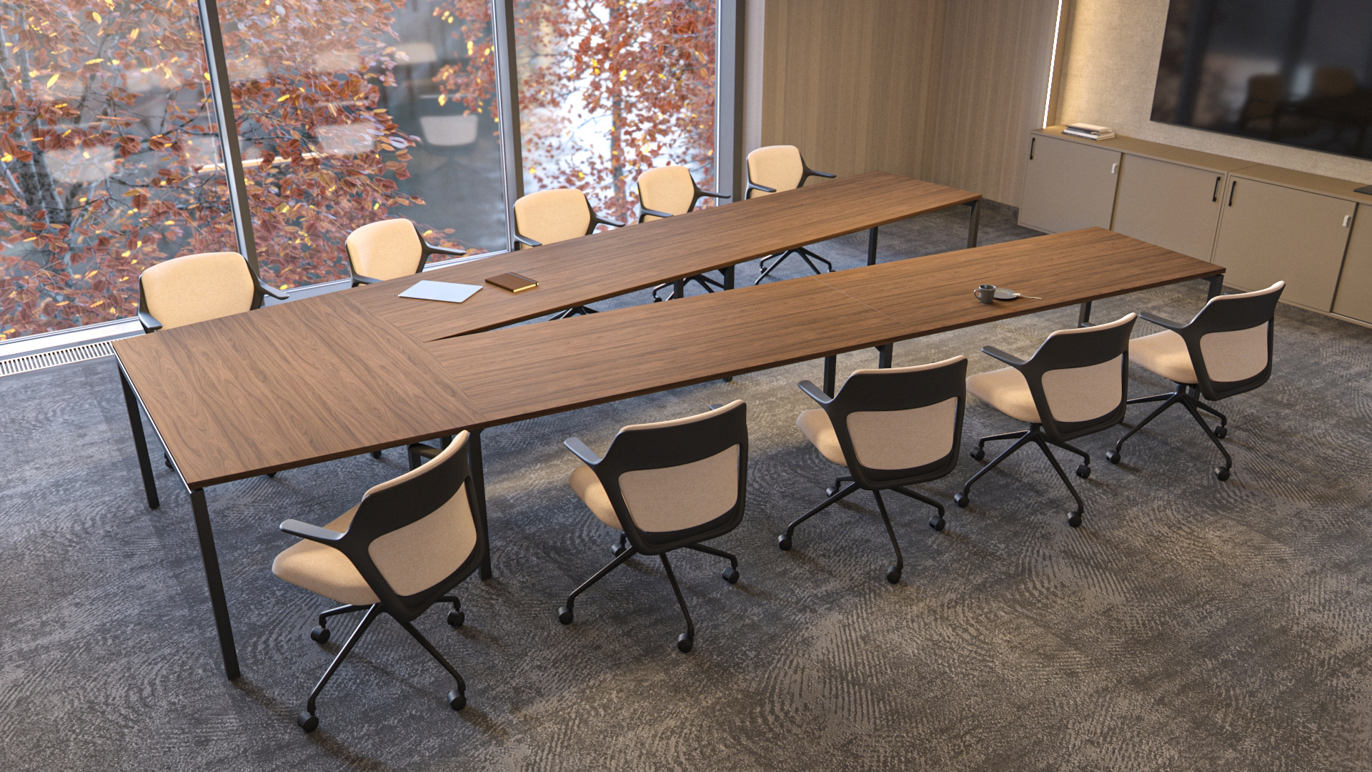 Meeting Tables with Square & Round Bases